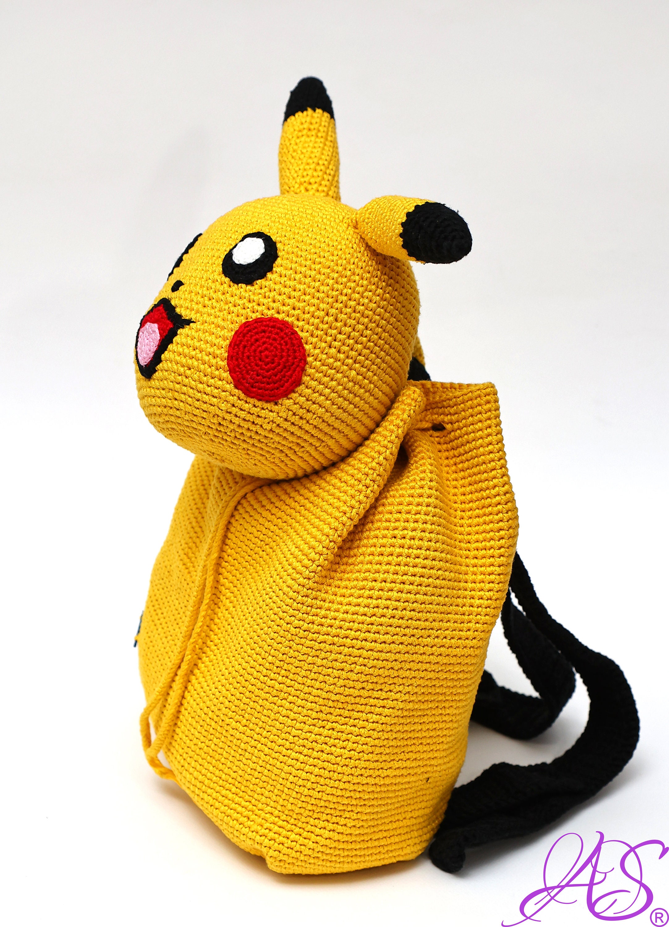 Crochet Pikachu Backpack Pattern for Children PDF Accessories - Etsy