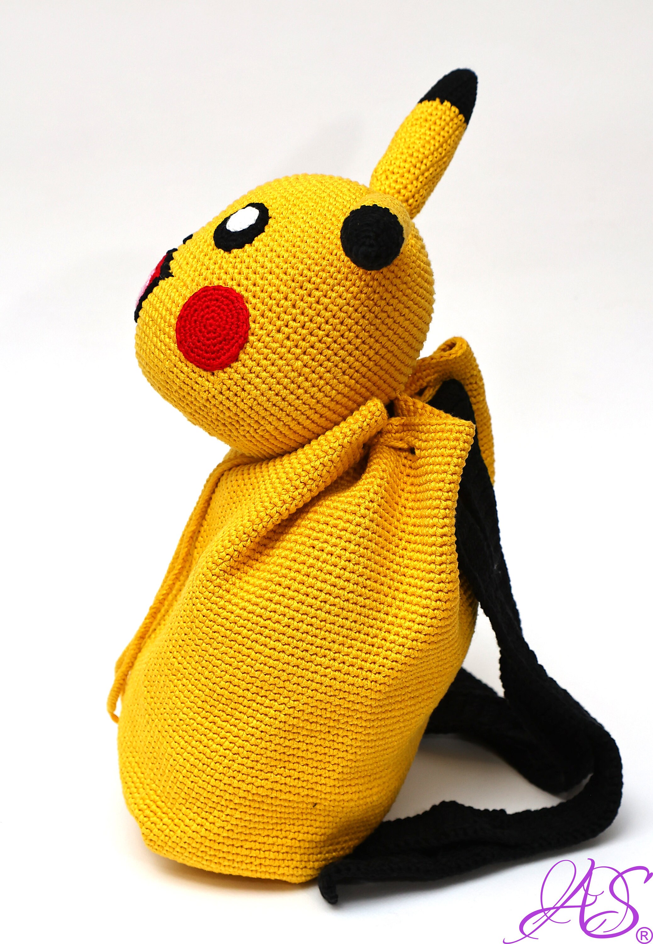 Crochet Pikachu Backpack Pattern for Children PDF Accessories - Etsy