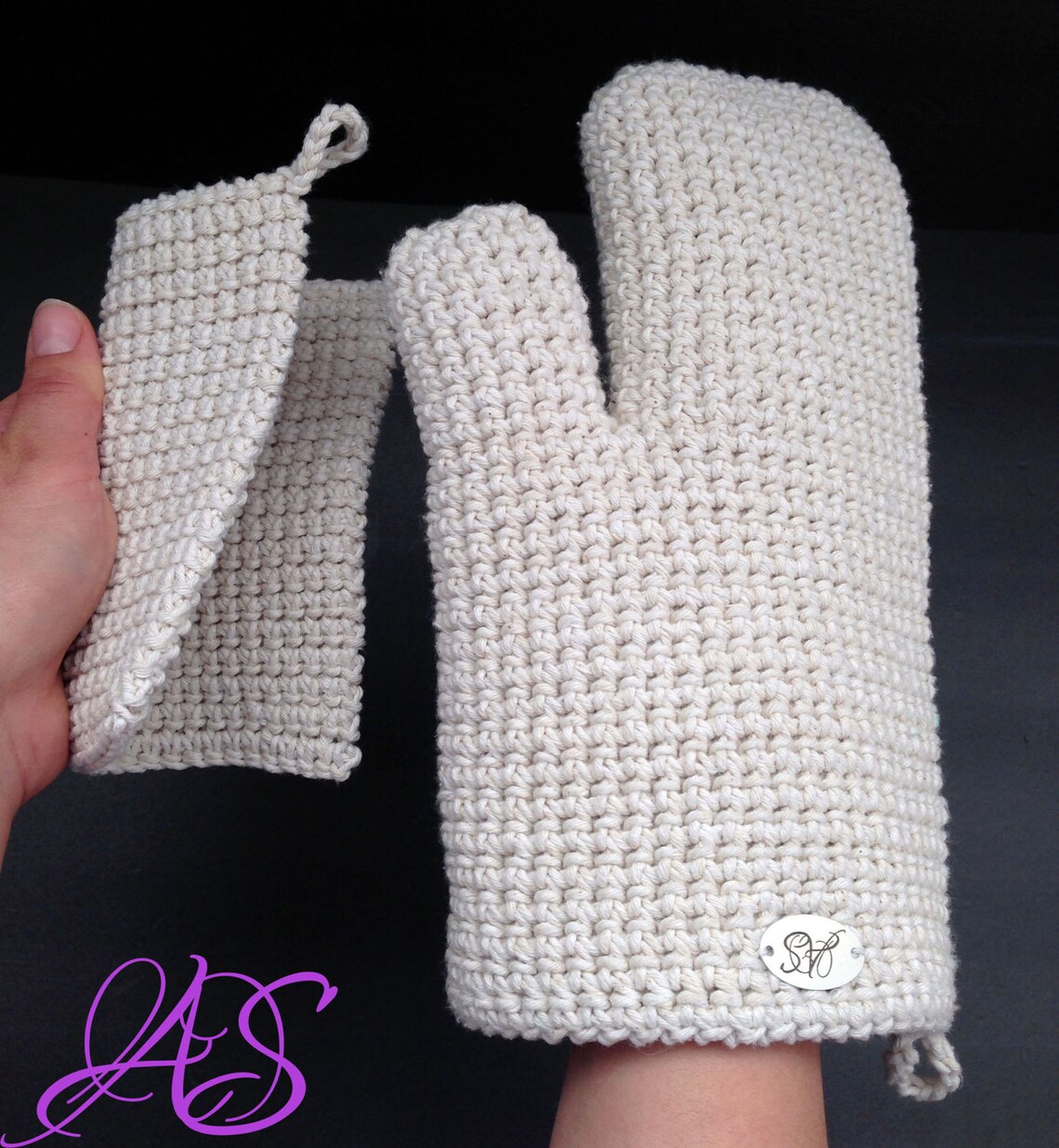 Oven Mitt Crochet Pattern, Instant PDF Download, Crochet Pattern Oven ...
