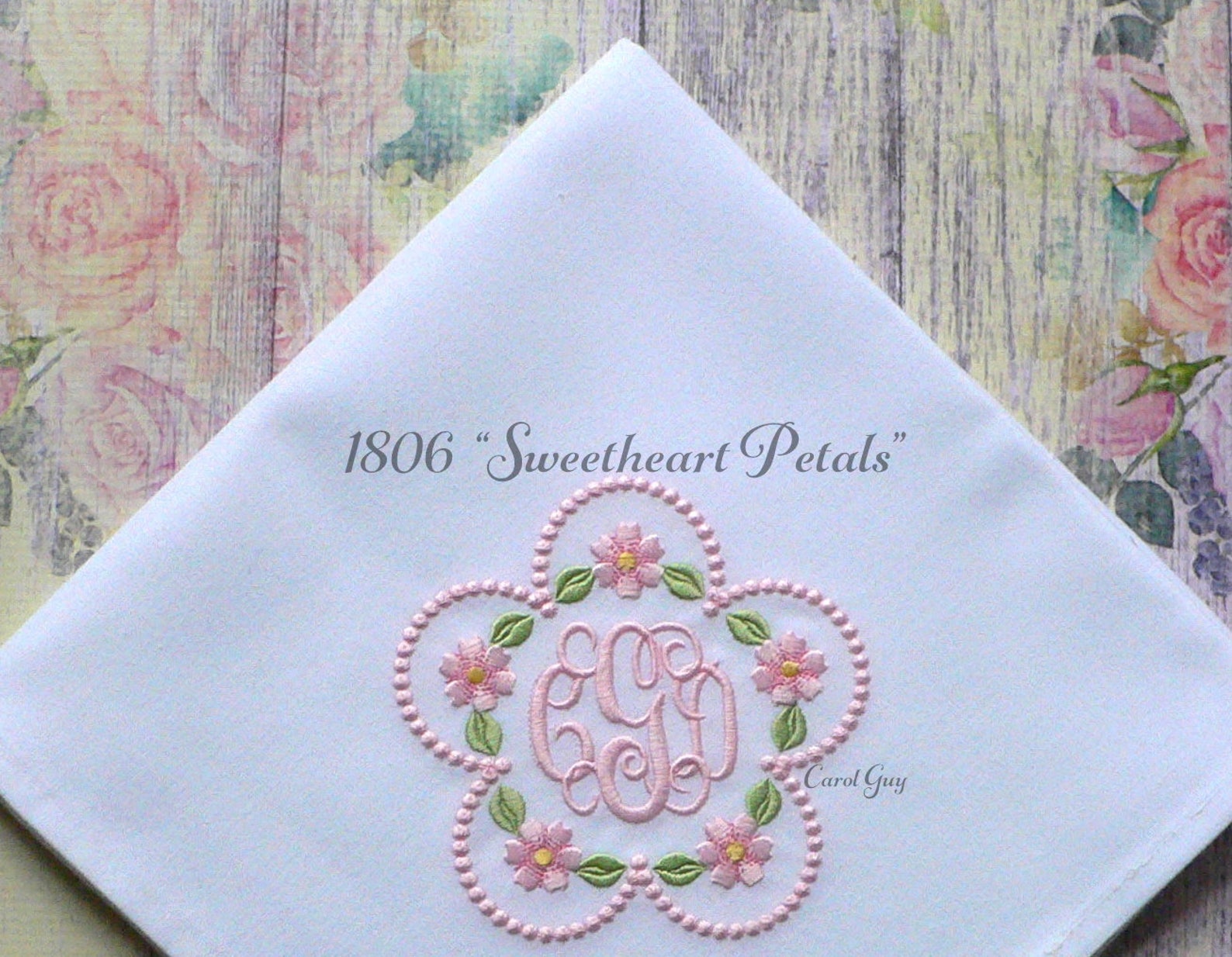 Machine Embroidery Monogram Frame / 1806 sweetheart - Etsy