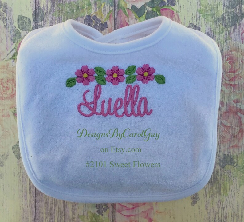 Machine Embroidery Design Baby Girl 2101sweetflowers Exclusive Carol ...