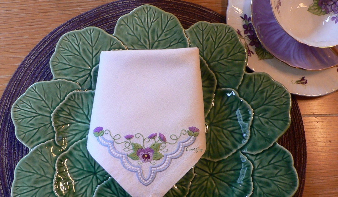 Machine Embroidery Design "pansy Corner" by Carol Guy 1814 - Etsy