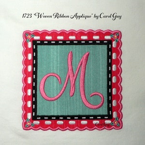 1723 "woven 'ribbon' Applique" Has the Look of Ribbons but They Are ...