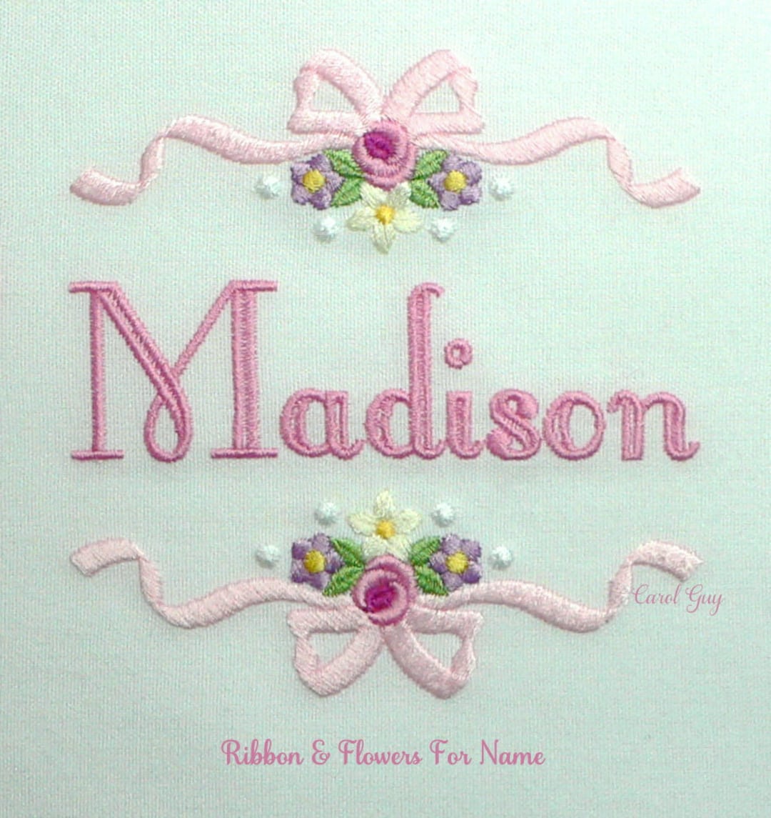 Machine Embroidery Monogram Frames / Girl's Embroidery / Girl / 1711 ...