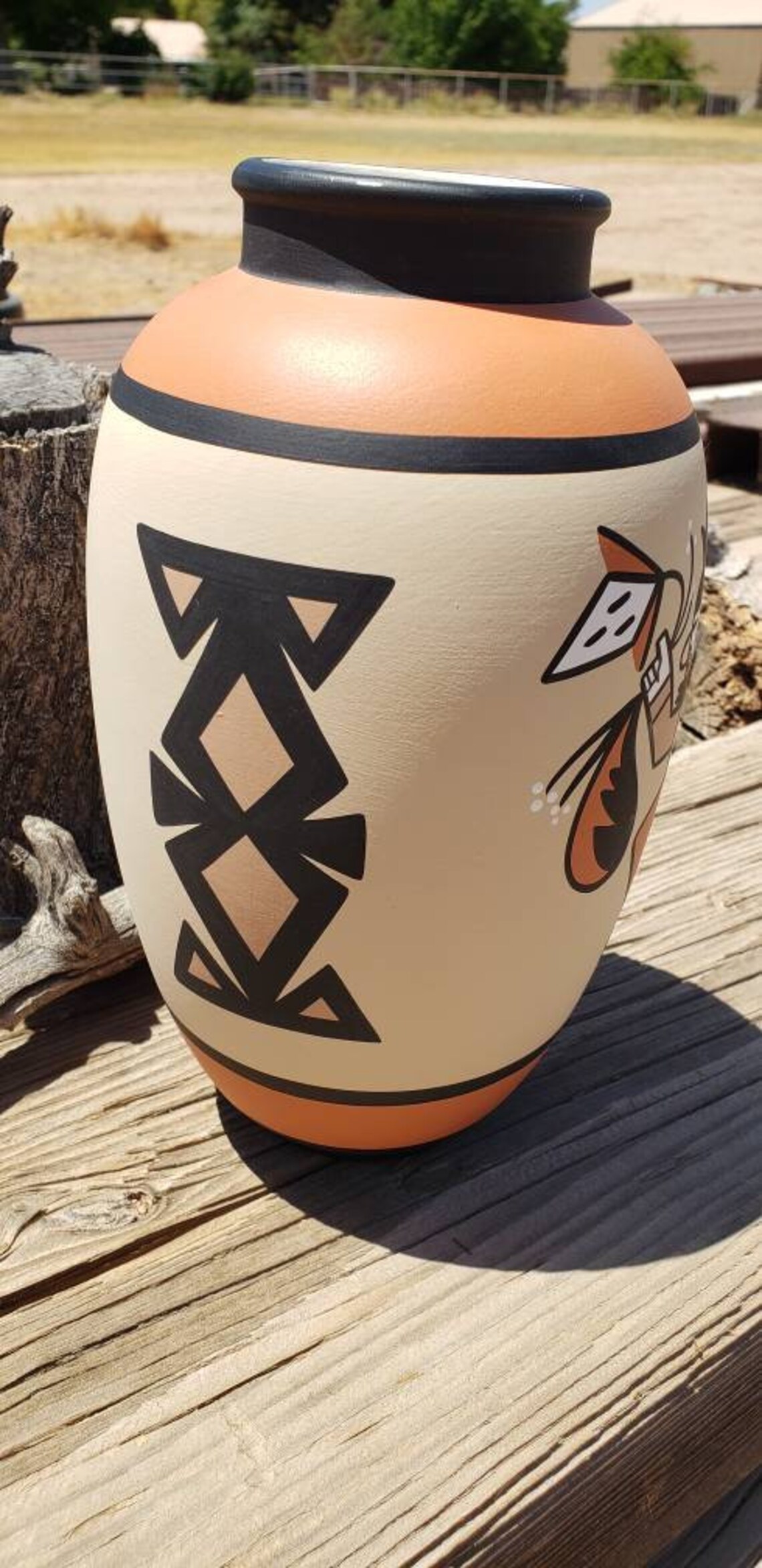 Kopa 117 Native American Clay Pottery Vase Signed by | Etsy