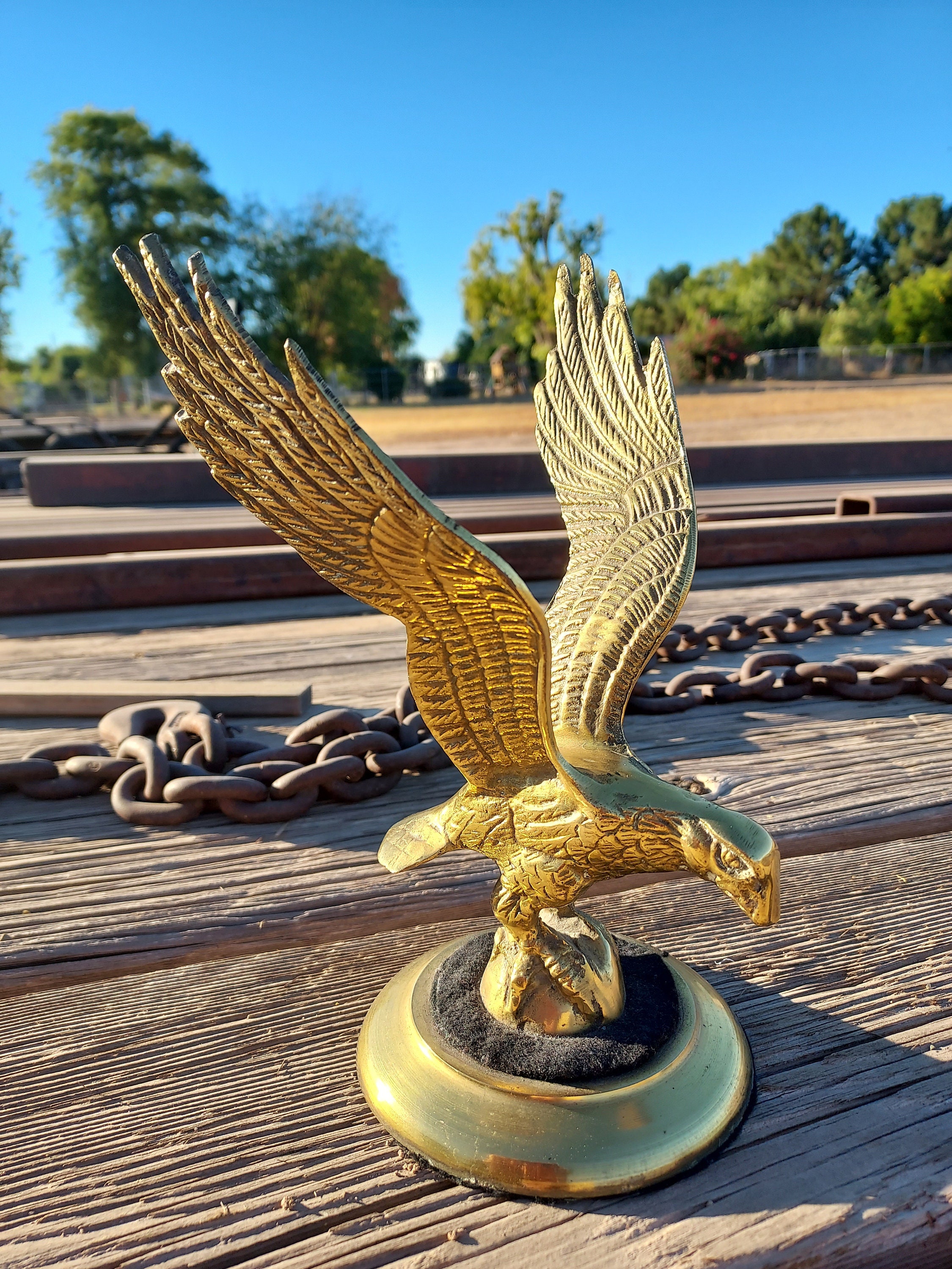 Brass Flying Eagle Table Top Decoration Office Decoration - Etsy