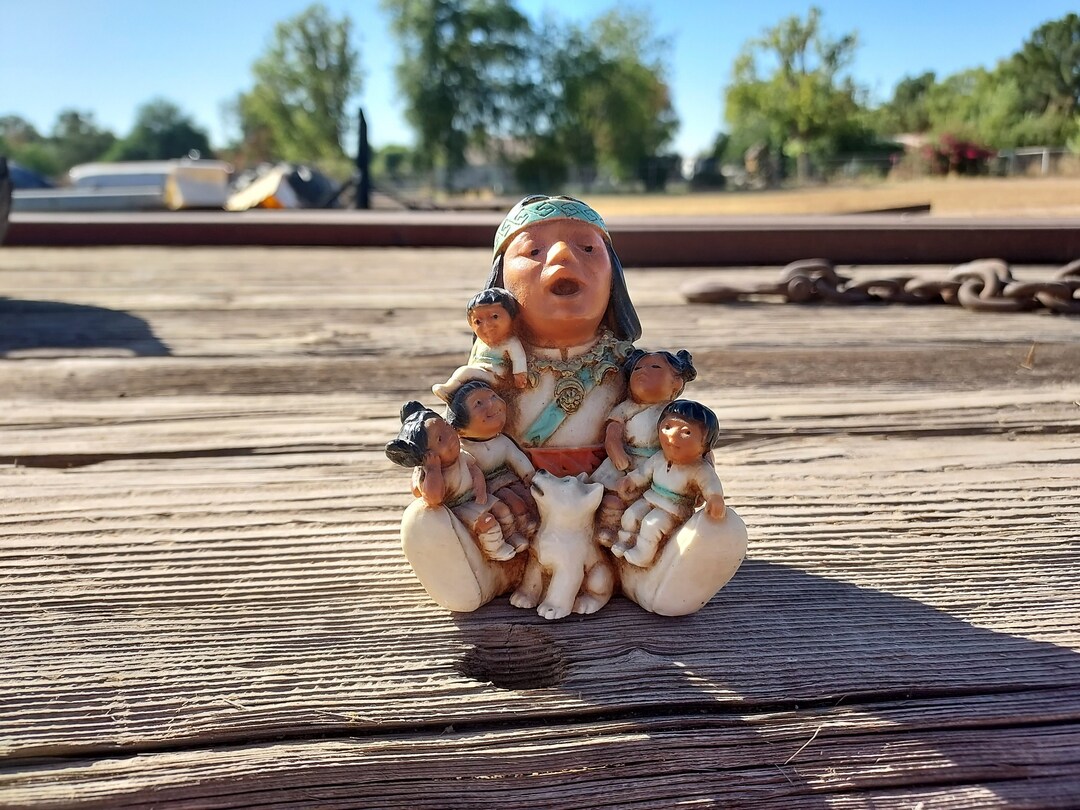 Castagna Indian Storyteller Hidden Compartment Figure Father - Etsy
