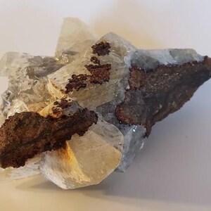 Calcite With Ruby Sphalerite Baxter Springs, Kansas Part of A Rock ...