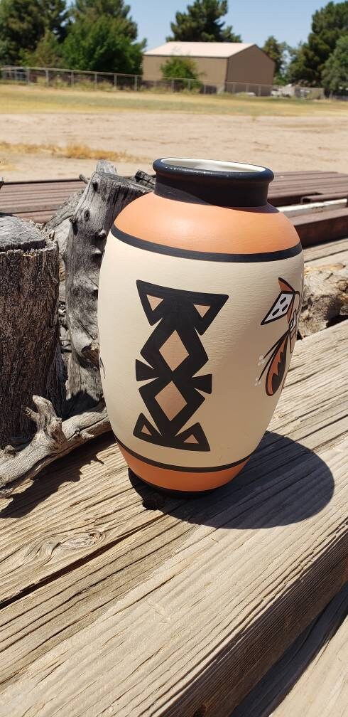Kopa 117 Native American Clay Pottery Vase Signed by - Etsy