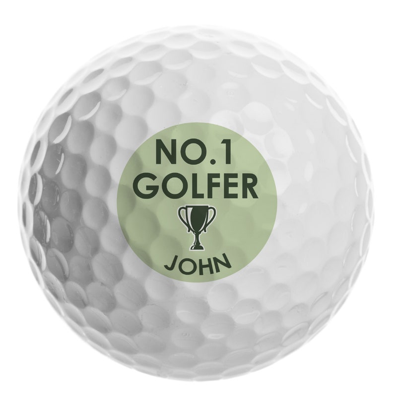 Personalised No.1 Golfer Golf Ball | Etsy