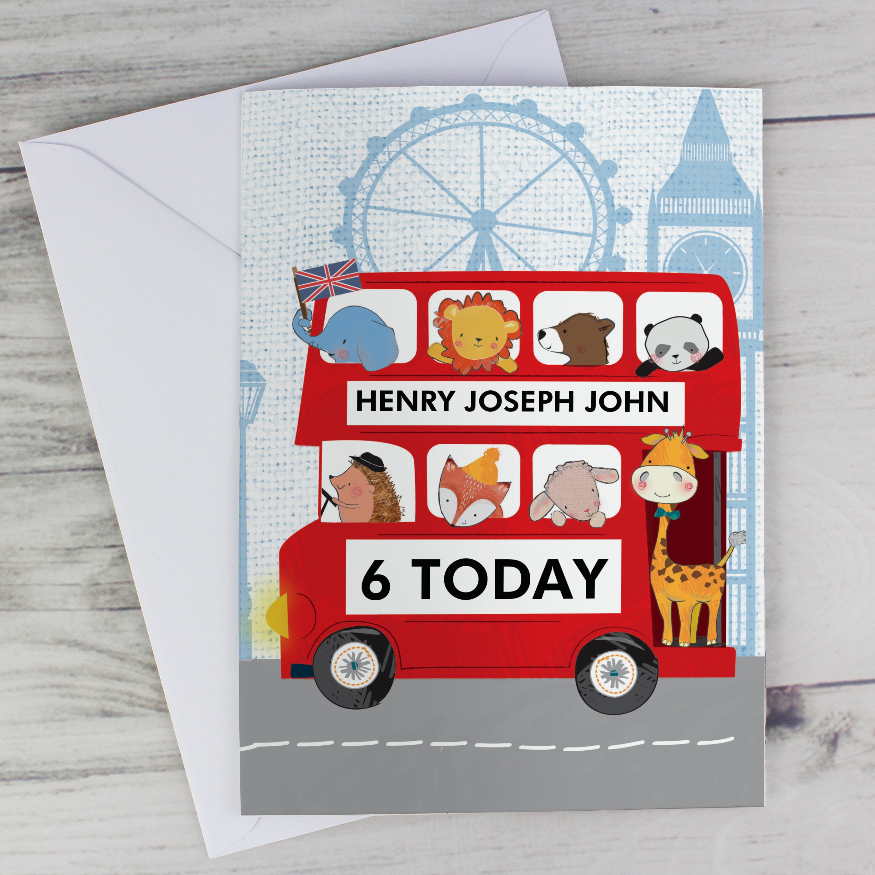 Personalised Birthday London Bus Card - Etsy UK