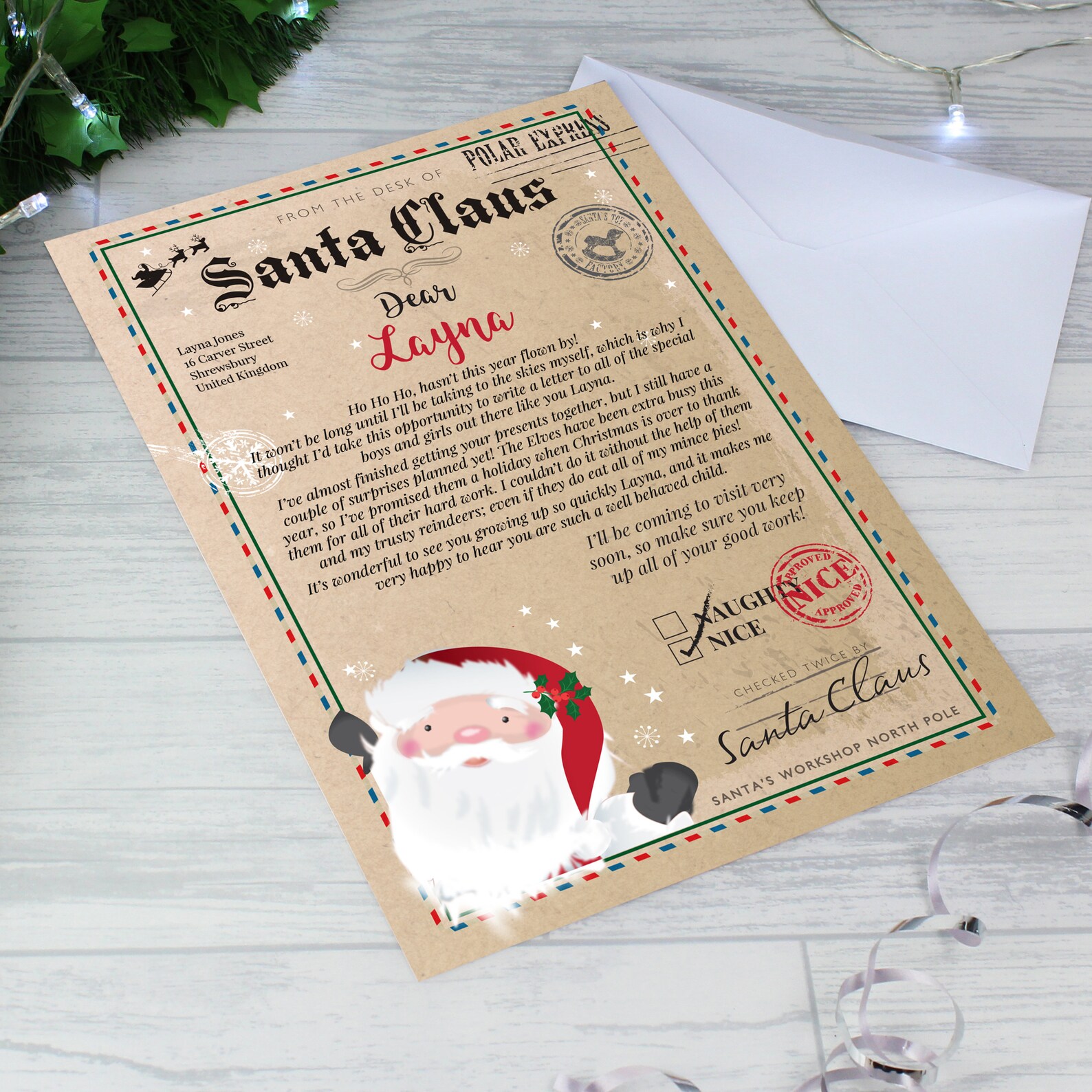 Personalised Santa Letter - Etsy