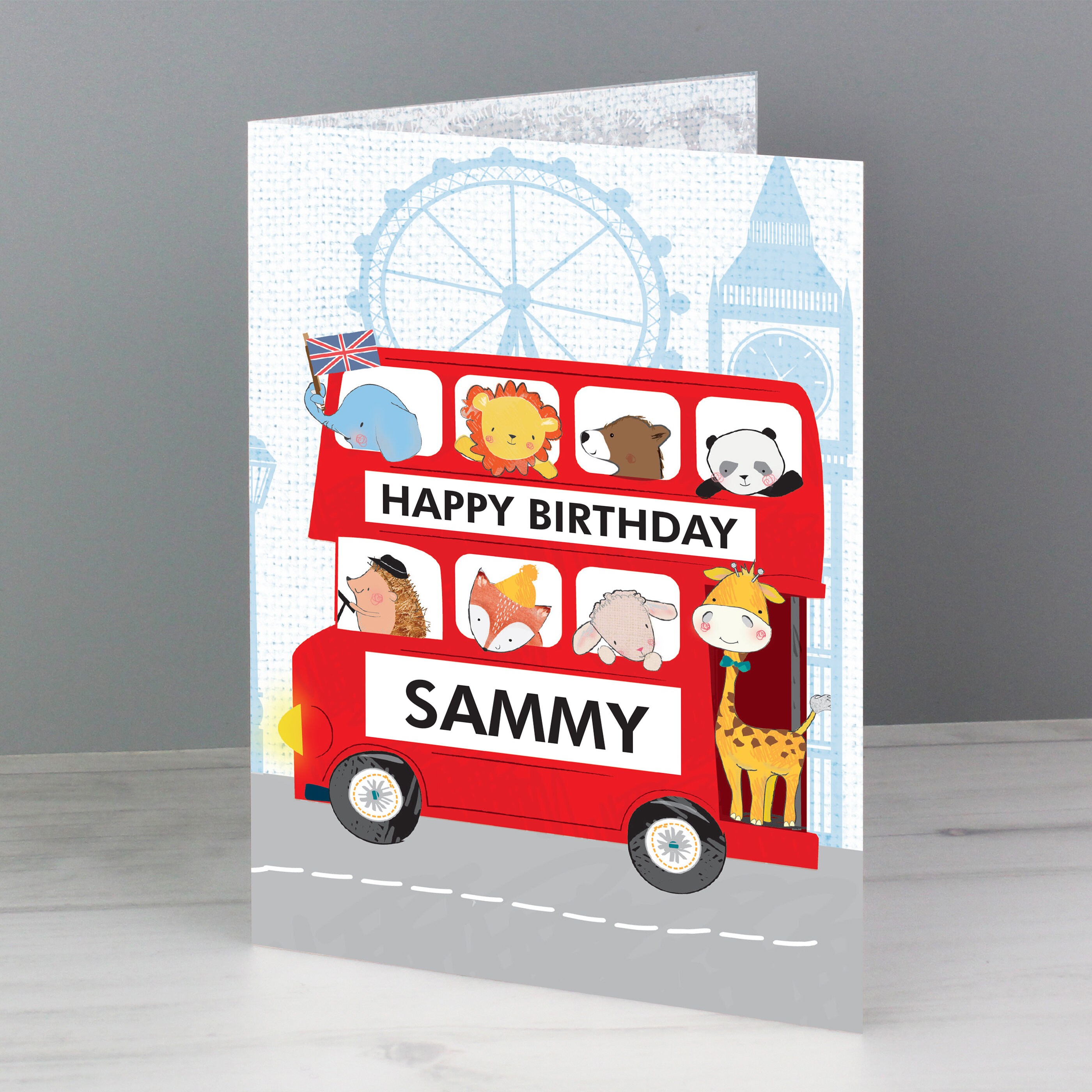 Personalised Birthday London Bus Card - Etsy UK