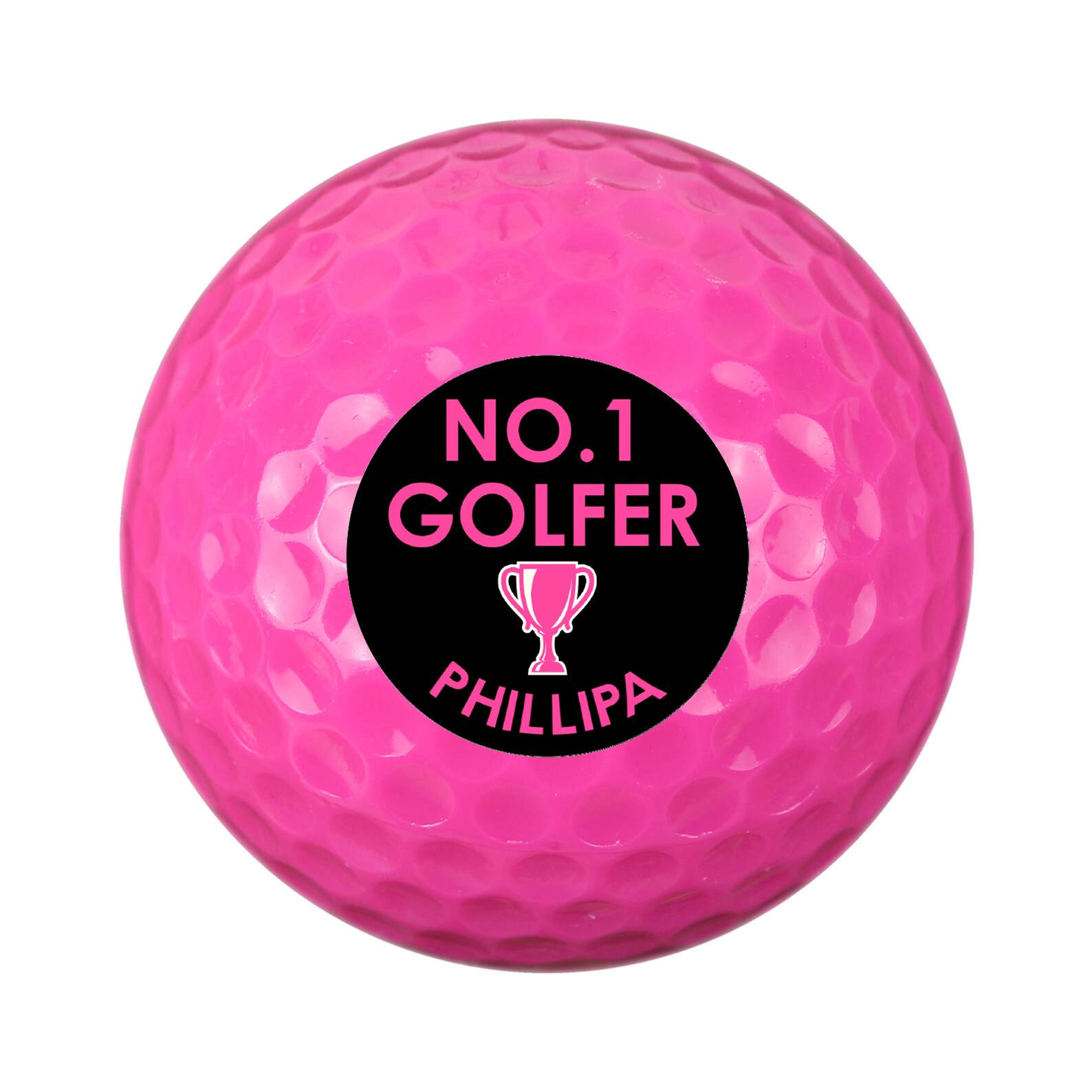 Personalised No.1 Golfer Pink Golf Ball - Etsy