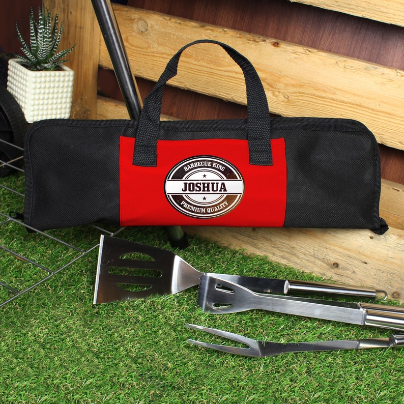 Personalised BBQ Set Fathers Day Gift Set Barbecue Set - Etsy