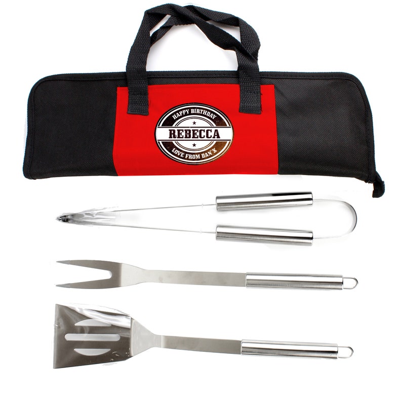 Personalised BBQ Set Fathers Day Gift Set Barbecue Set - Etsy
