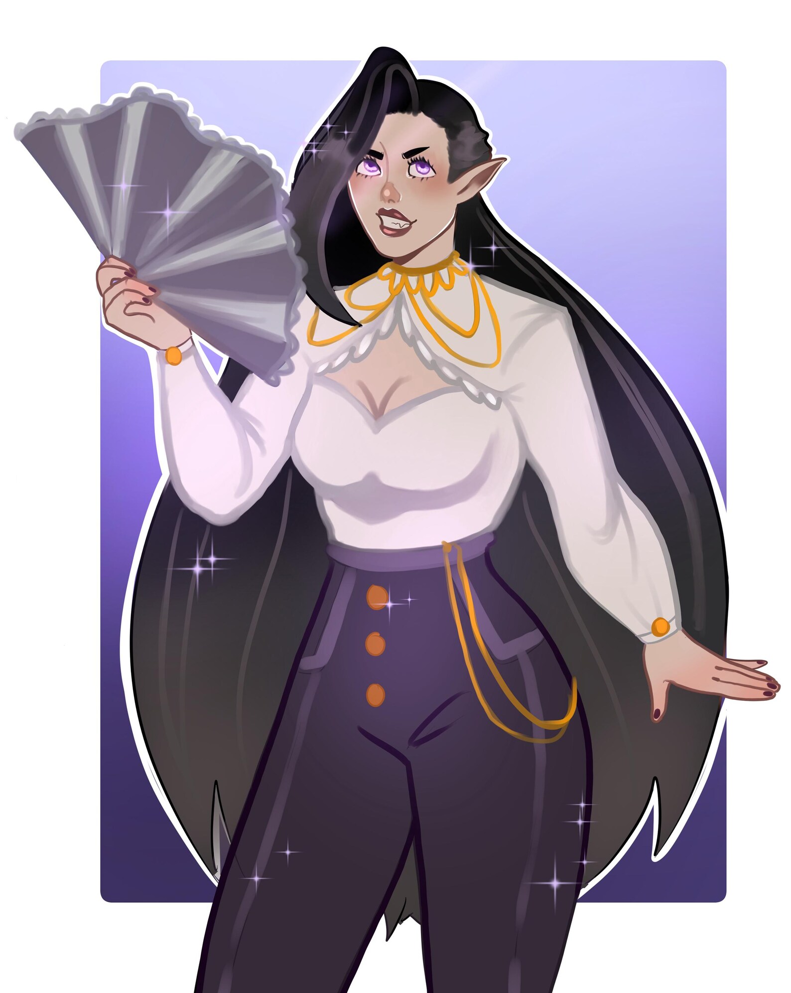 Cute Vampire Adoptable Fantasy Character - Etsy
