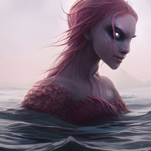 Terrifying Mermaids in the Ocean Horror Scary Creepy Seahags Set of 5 ...