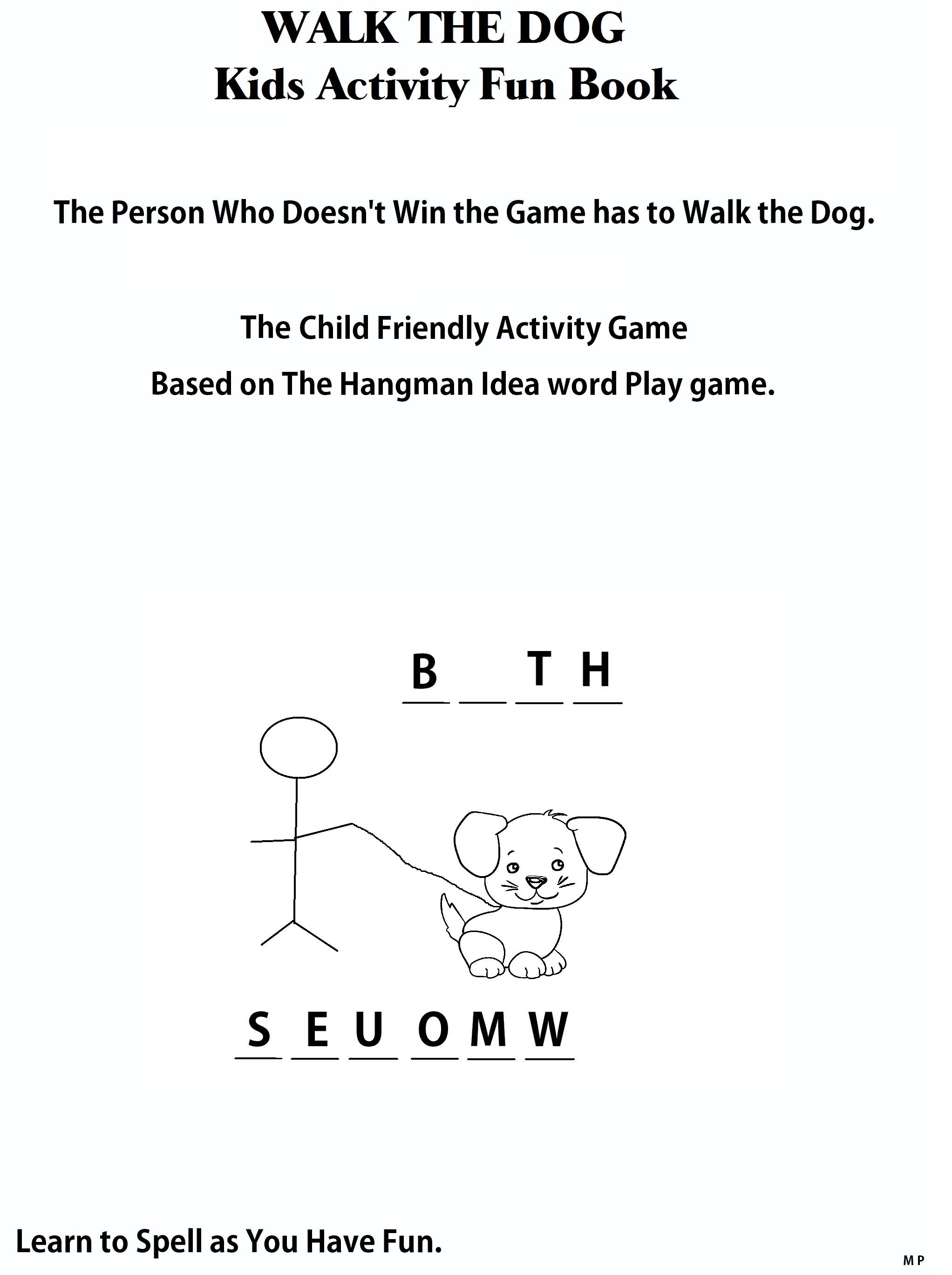 Walk the Dog Child Friendly Hangman Alternative Puzzle Game - Etsy
