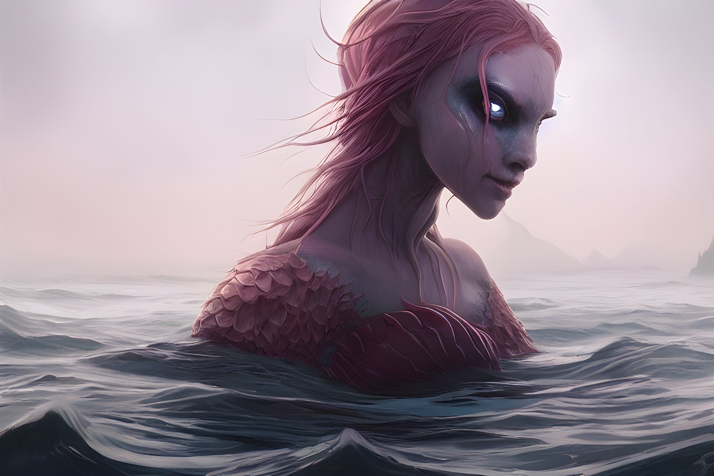 Terrifying Mermaids in the Ocean Horror Scary Creepy Seahags Set of 5 ...