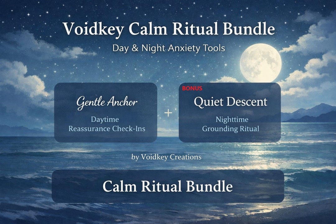 Gentle Anchor + Quiet Descent, Calming Web App for Anxiety and Stress ...