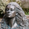 Dancer in Repose Bronze Resin Garden Sculpture by Christine Baxter - Etsy