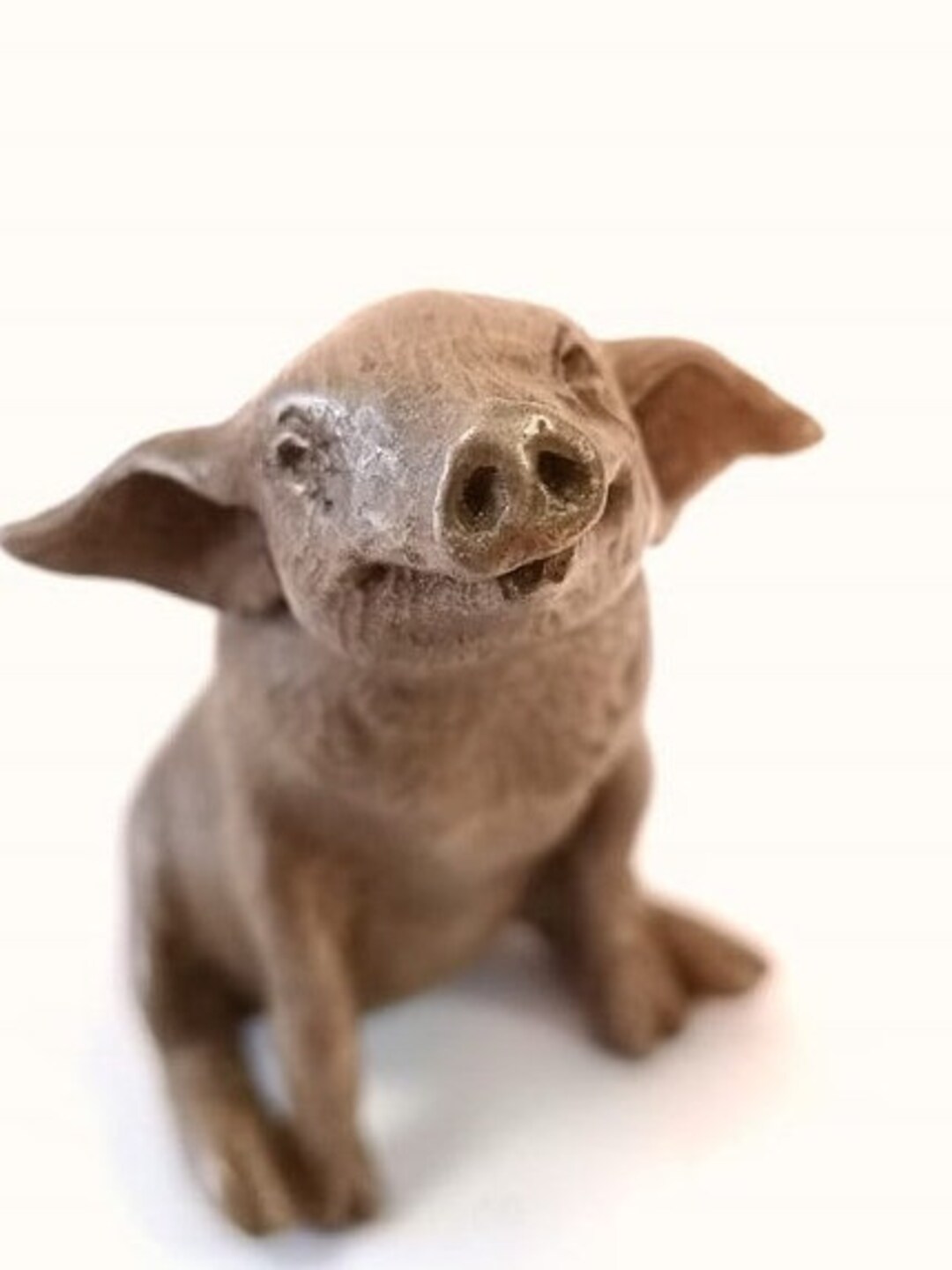 Piglet, Bronze Miniature Babe the Pig Sculpture Figurine Collectable by ...