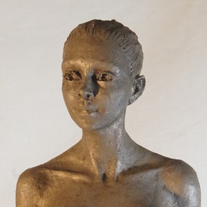 Dancer in Repose Bronze Resin Garden Sculpture by Christine Baxter - Etsy