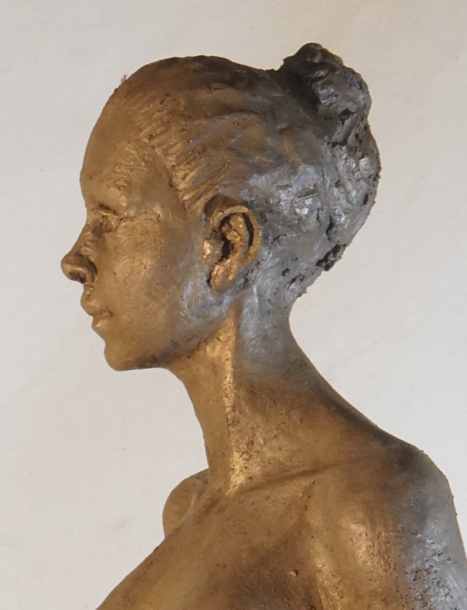 Dancer in Repose Bronze Resin Garden Sculpture by Christine Baxter - Etsy