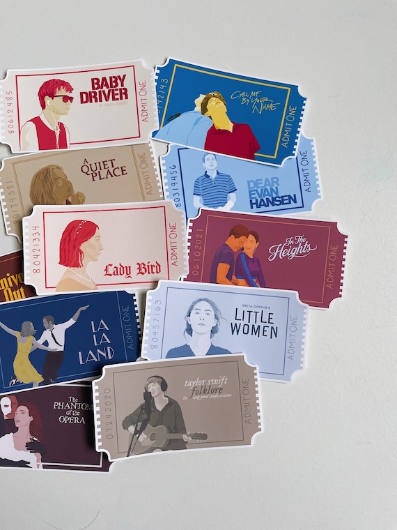 Movie Ticket Stub Sticker Laptop Electronics & Accessories etna.com.pe