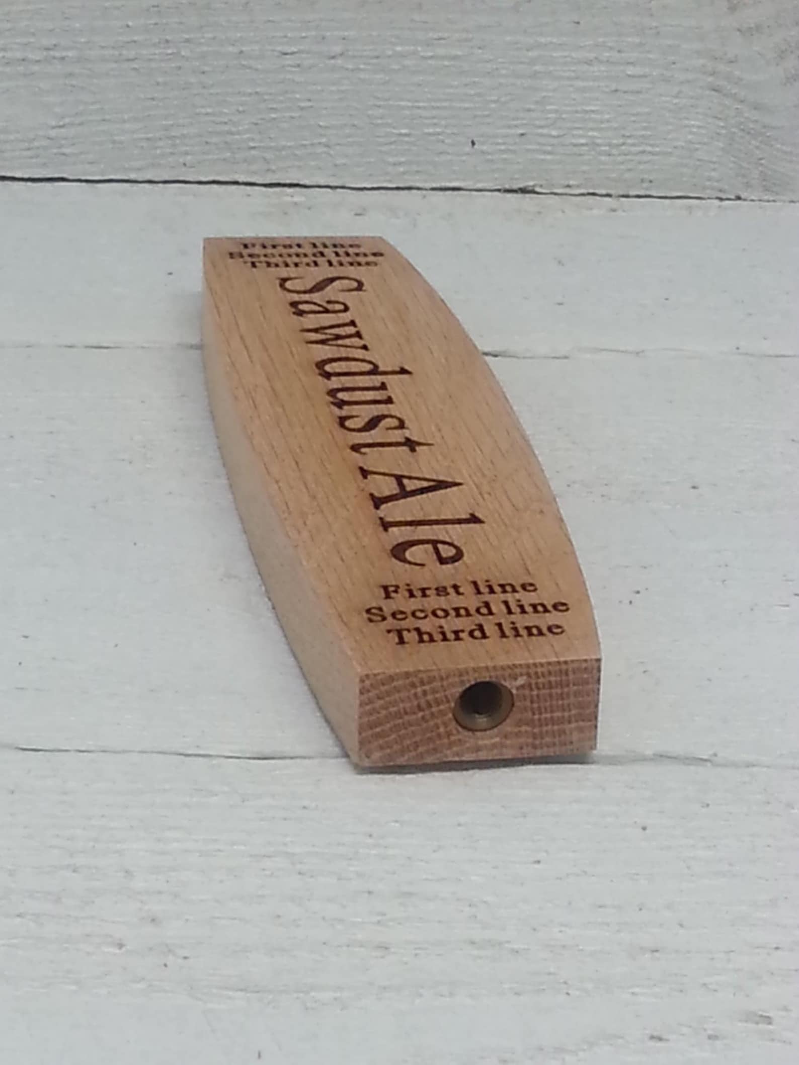Beer Tap Handle Barrel Stave Shape Personalized With Your | Etsy