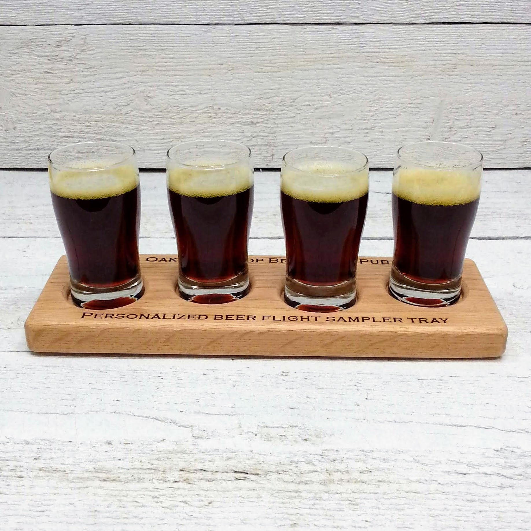 Beer Flight Sampler Glasses Personalized Custom Monogram | Etsy