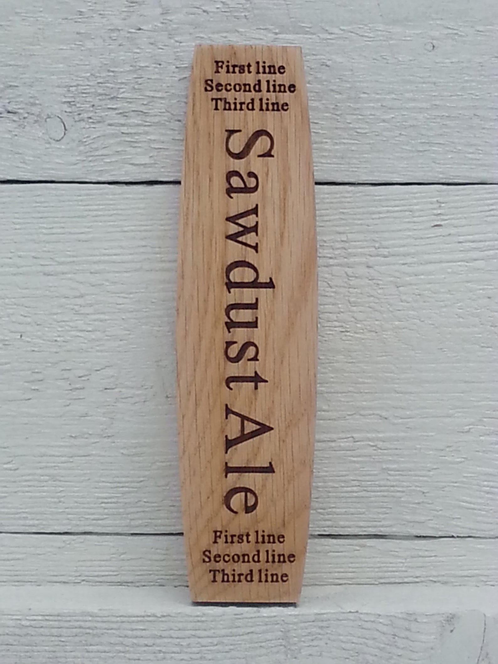 Beer Tap Handle Barrel Stave Shape Personalized With Your | Etsy