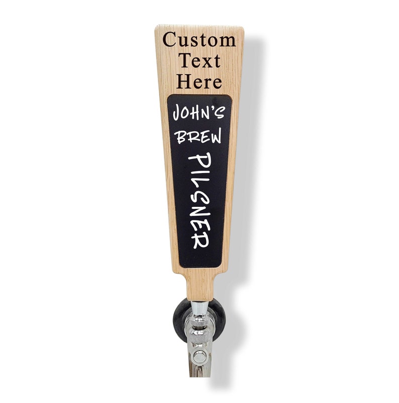 Custom Personalized Beer Wine Tap Handle With Chalkboard - Etsy