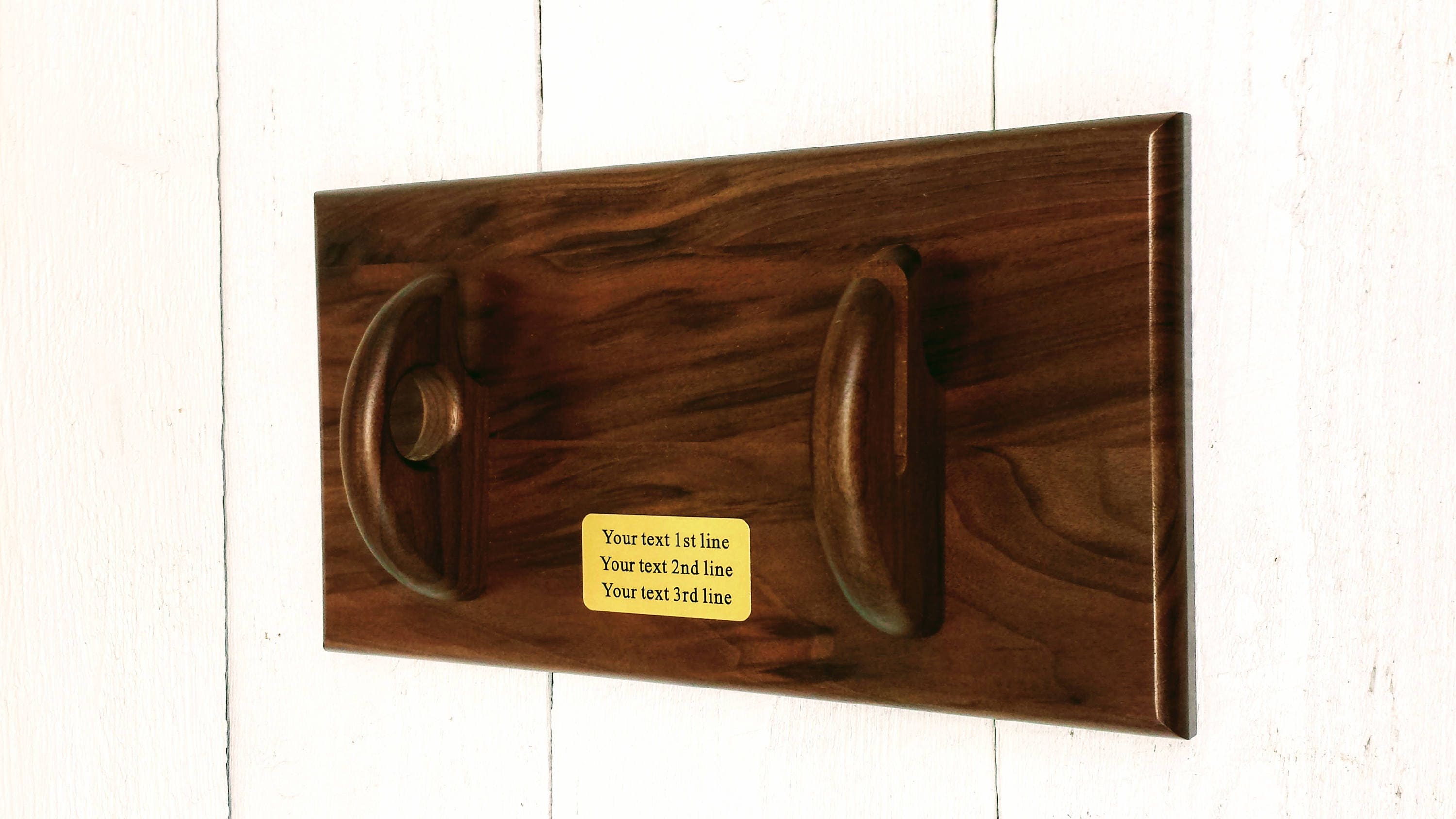 Personalized Walnut Wood USMC Ka-bar Knife Display Holder - Etsy