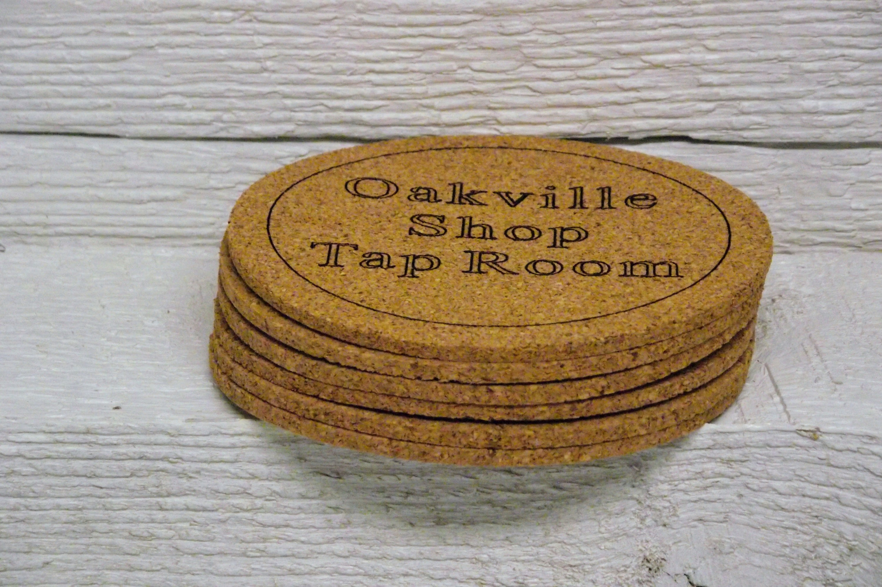 Cork Coaster Set of Six Personalized Custom Engraved Text. - Etsy