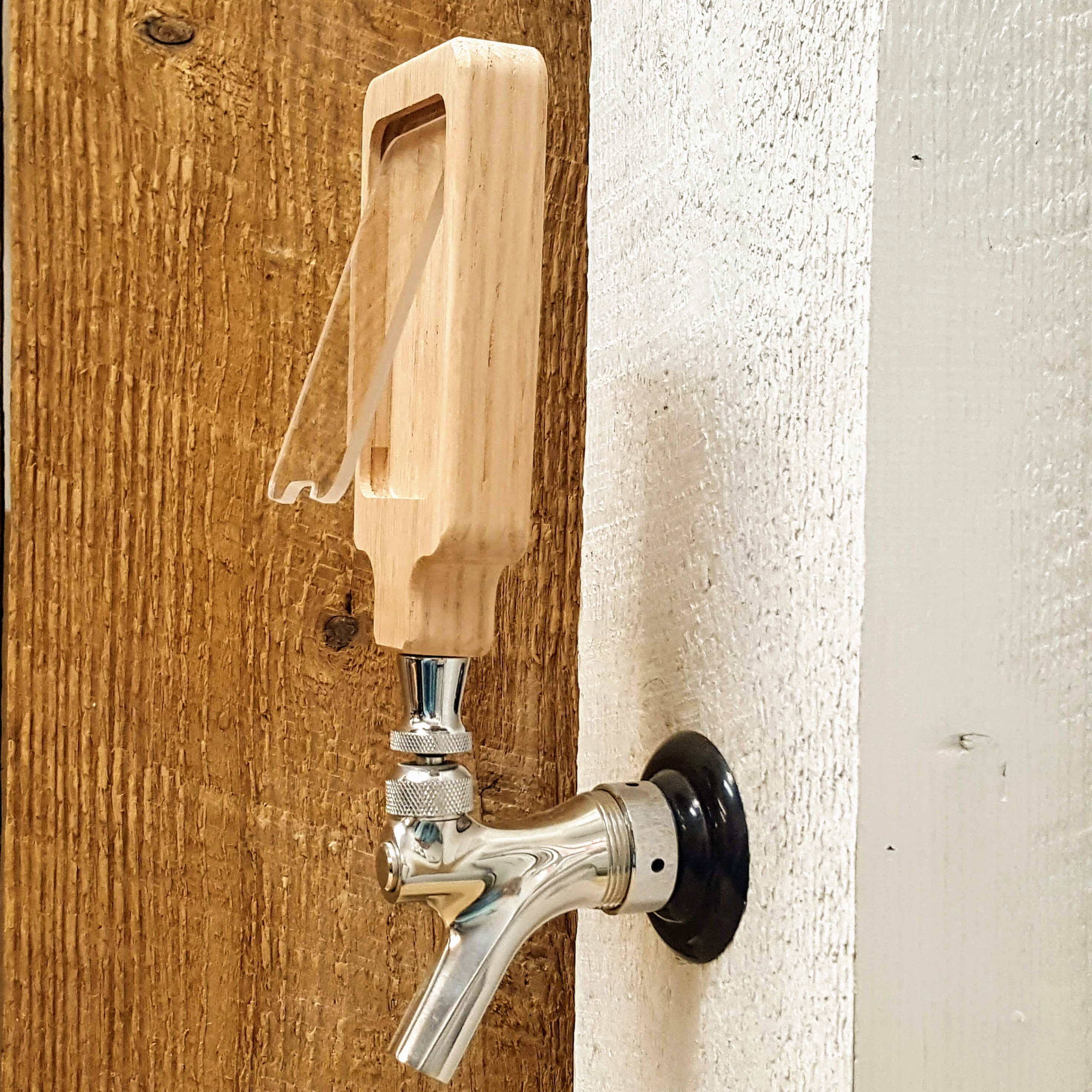 Beer Tap Handle With Removable Clear Cover Plate. Made in - Etsy