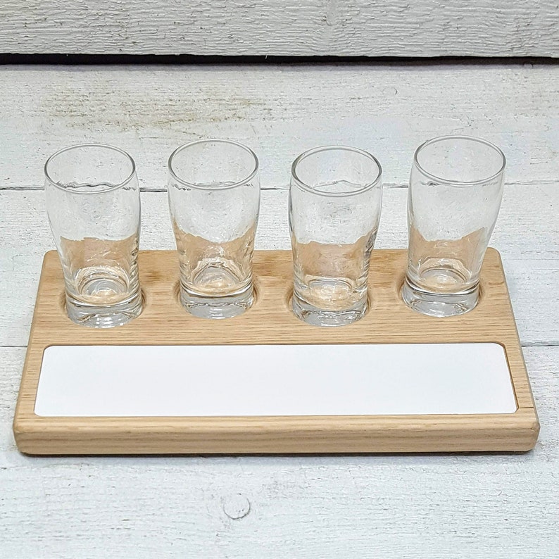 Personalized Beer Flight Sampler Board Paddle With Chalkboard - Etsy