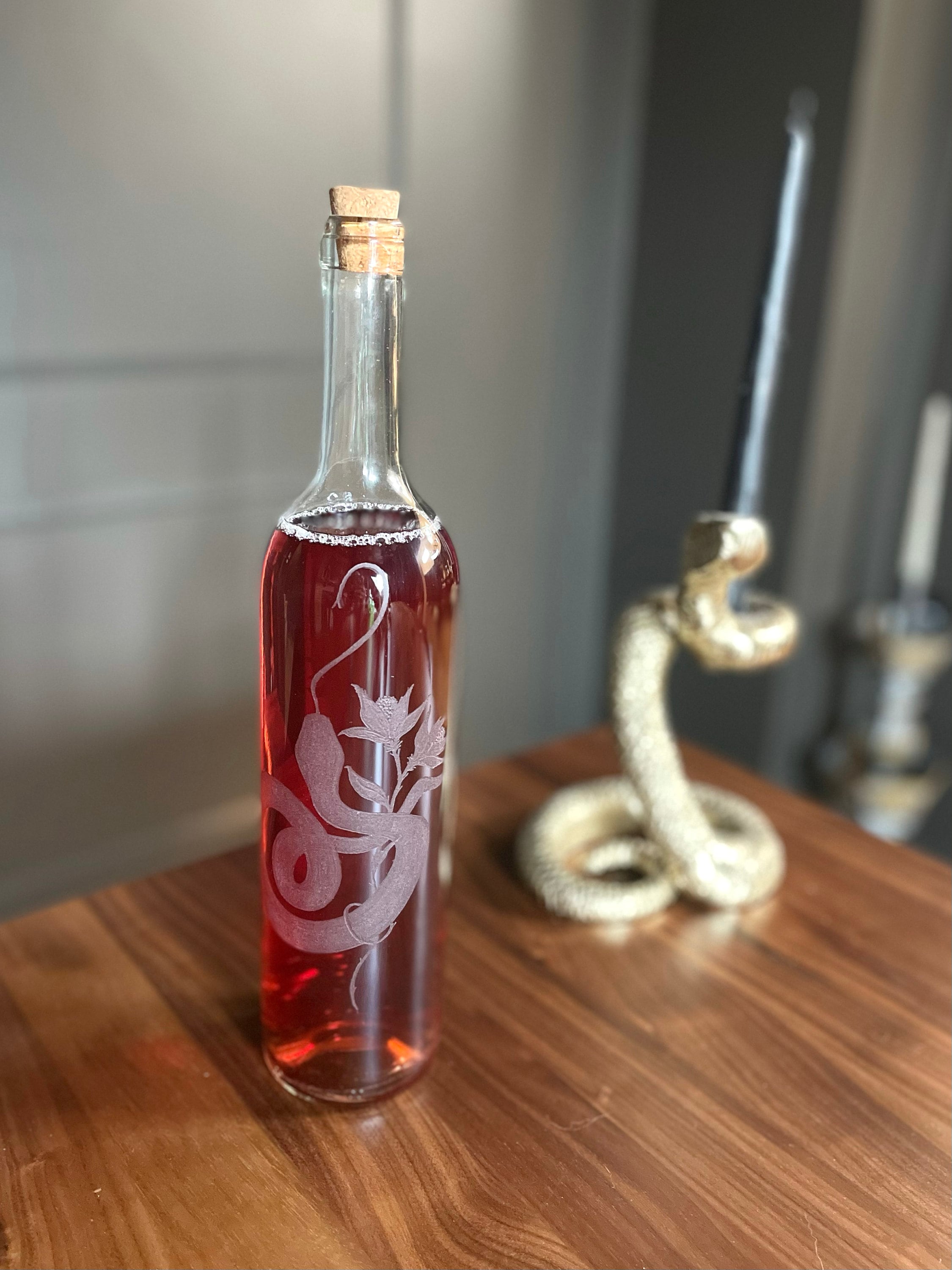 Snake Wine Bottle