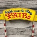 Fairy Garden | Miniature Metal Welcome to the Fair Entrance Sign Banner ...