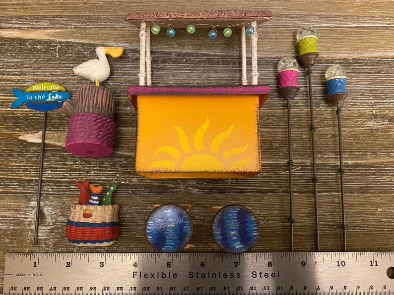 Fairy Garden Tiki Booth Miniature Hut Outdoor Patio Beach - Etsy