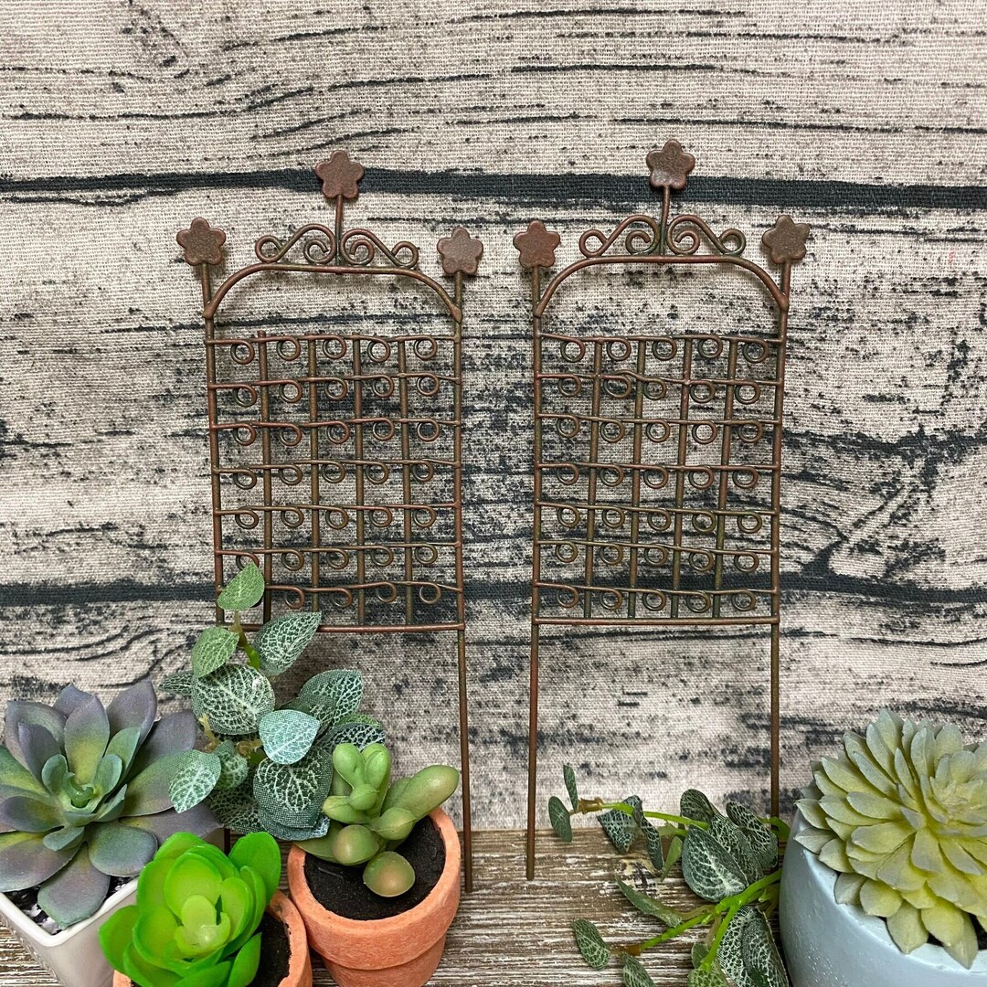 Fairy Garden Supplies | Miniature Filigree Fence Panel or Divider ...