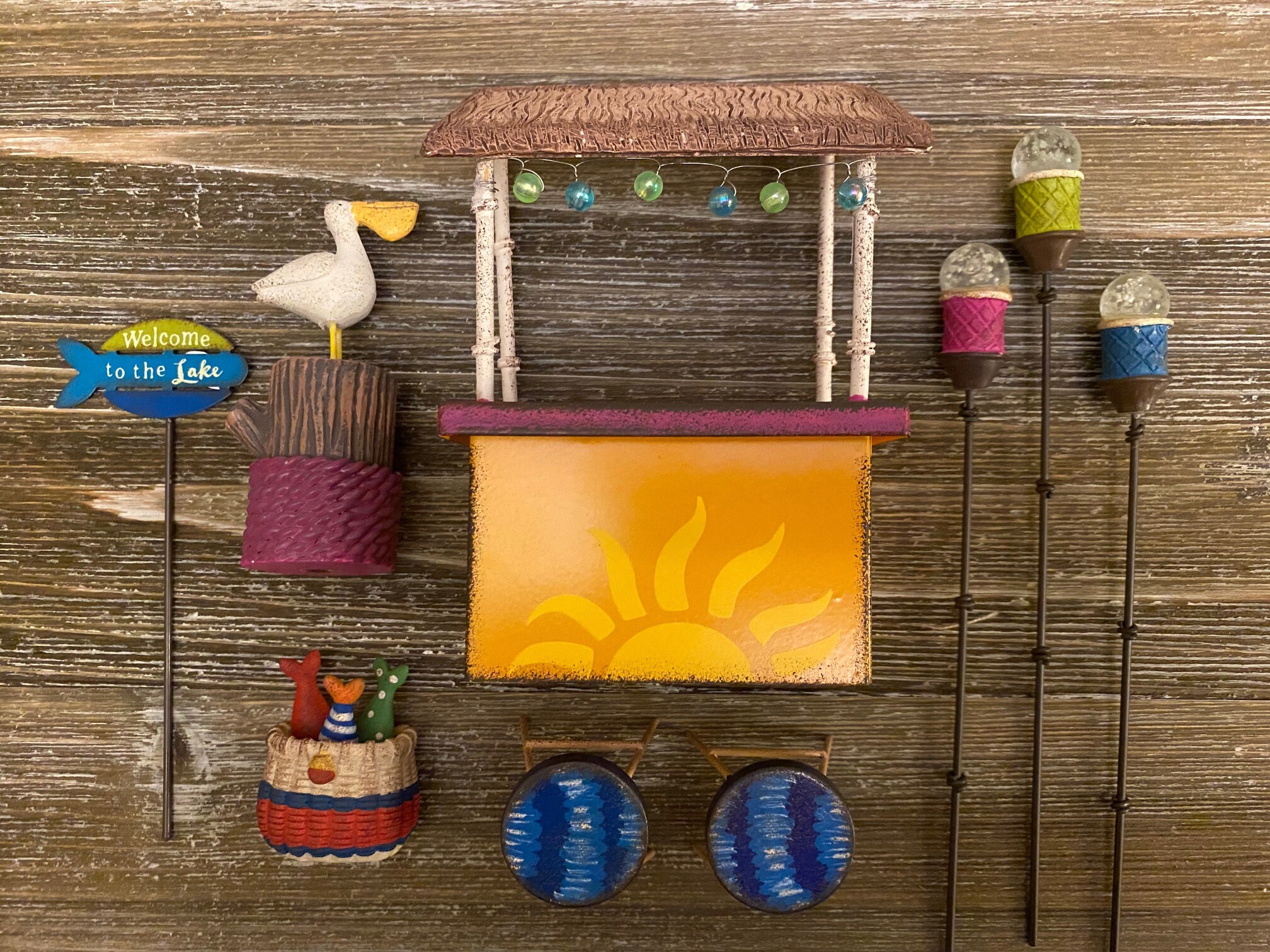 Fairy Garden Tiki Booth Miniature Hut Outdoor Patio Beach | Etsy