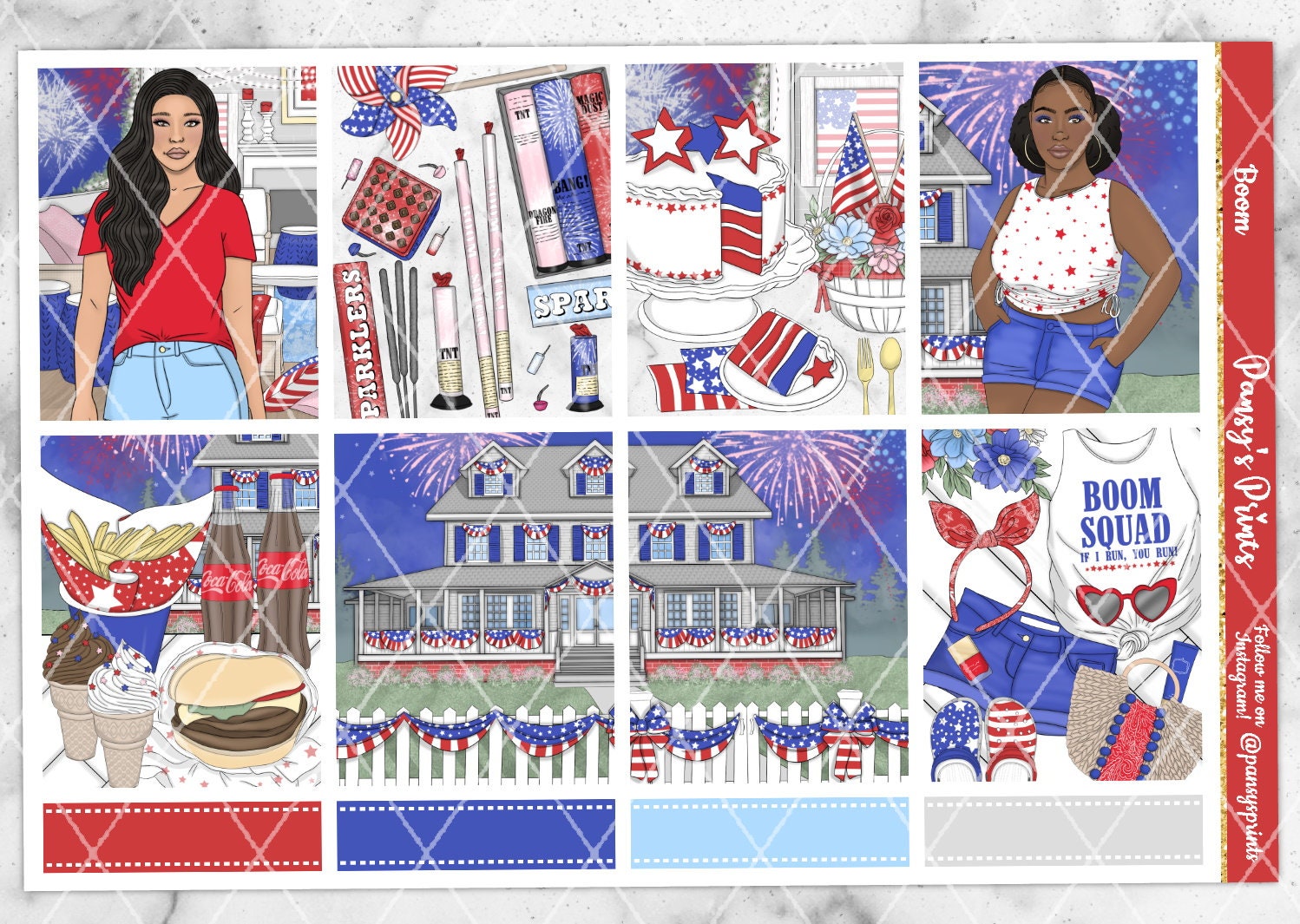 Printable Planner Stickers Erin Condren Boom Vertical | Etsy