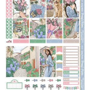 Printable Planner Stickers, Erin Condren, Spring Market, Vertical ...