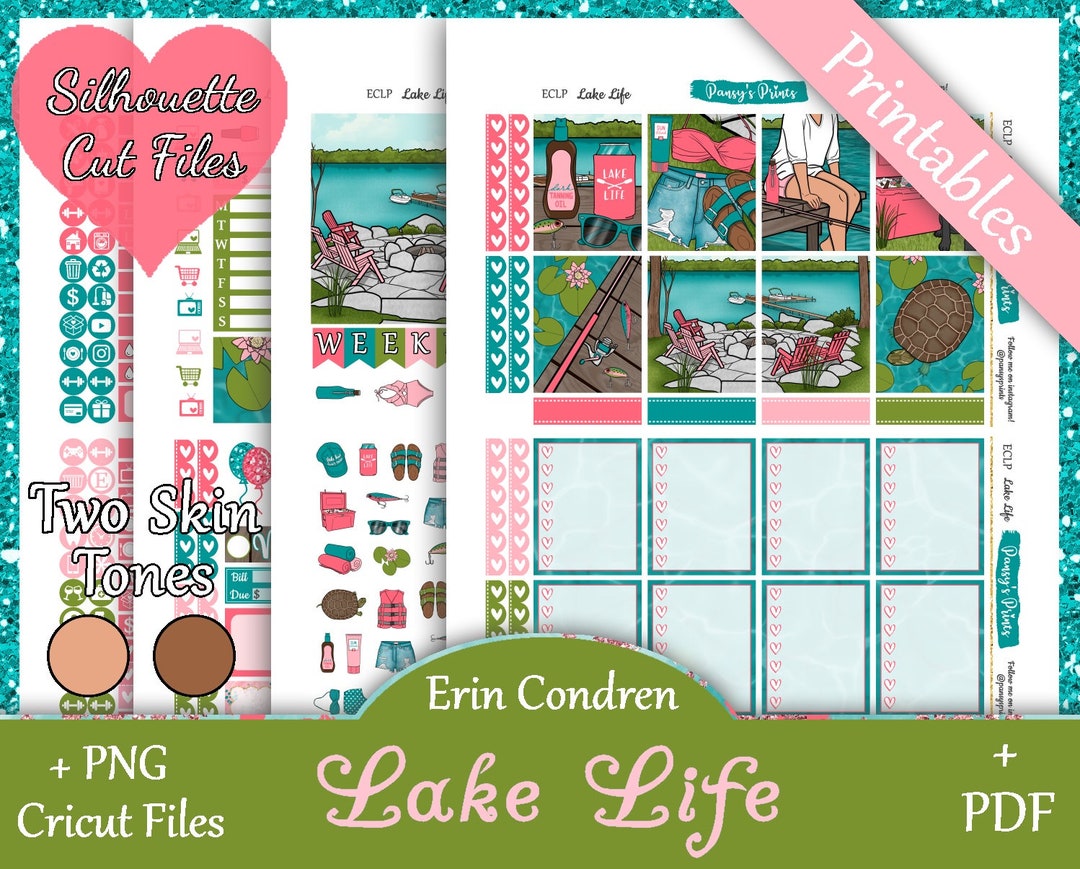 Printable Planner Stickers Erin Condren Vertical Weekly - Etsy