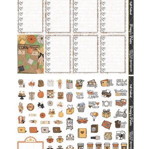 Printable Planner Stickers, Happy Planner, Fall Festival, Classic ...