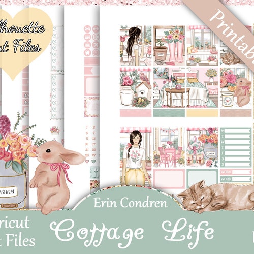Printable Planner Stickers Erin Condren Vertical Weekly - Etsy