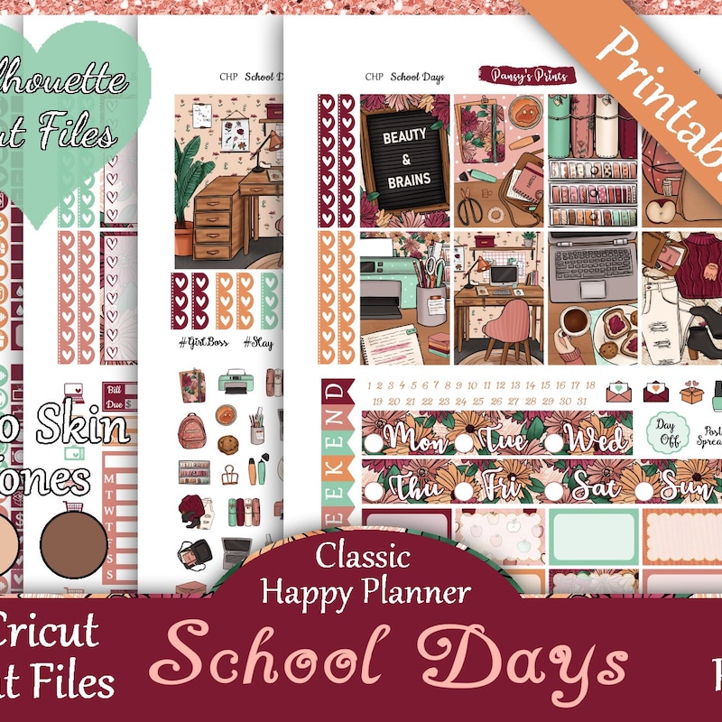 Printable Planner Stickers - Etsy