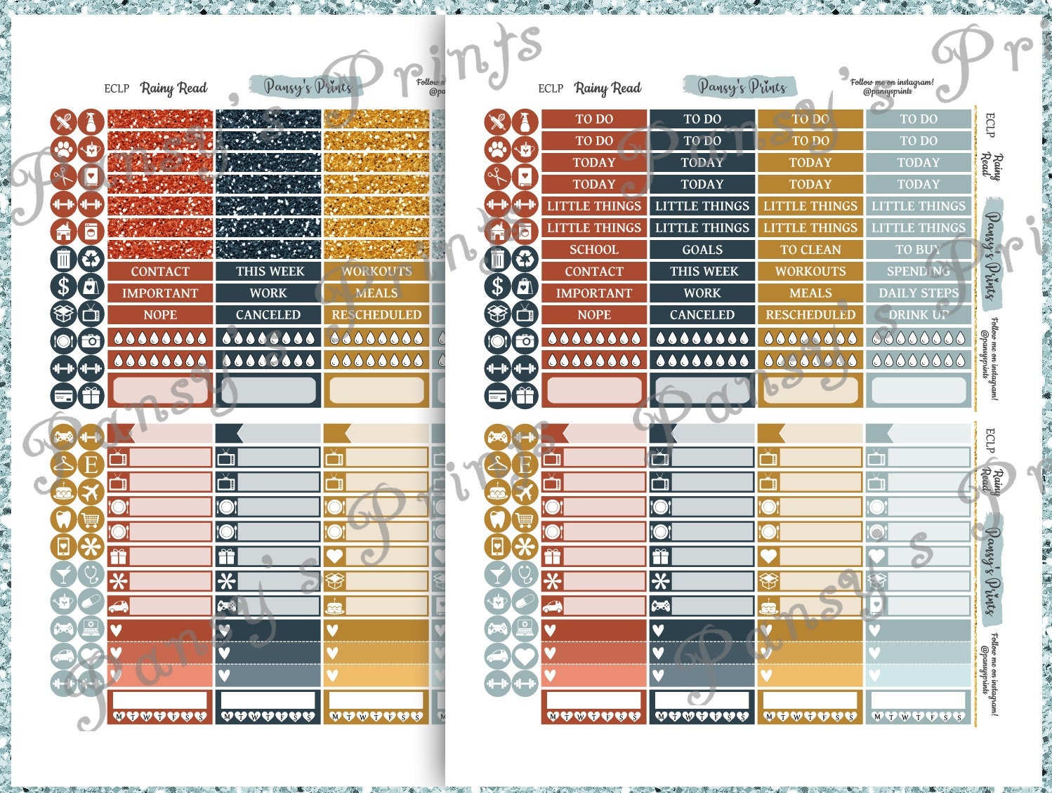 Printable Planner Stickers Erin Condren Vertical Weekly | Etsy